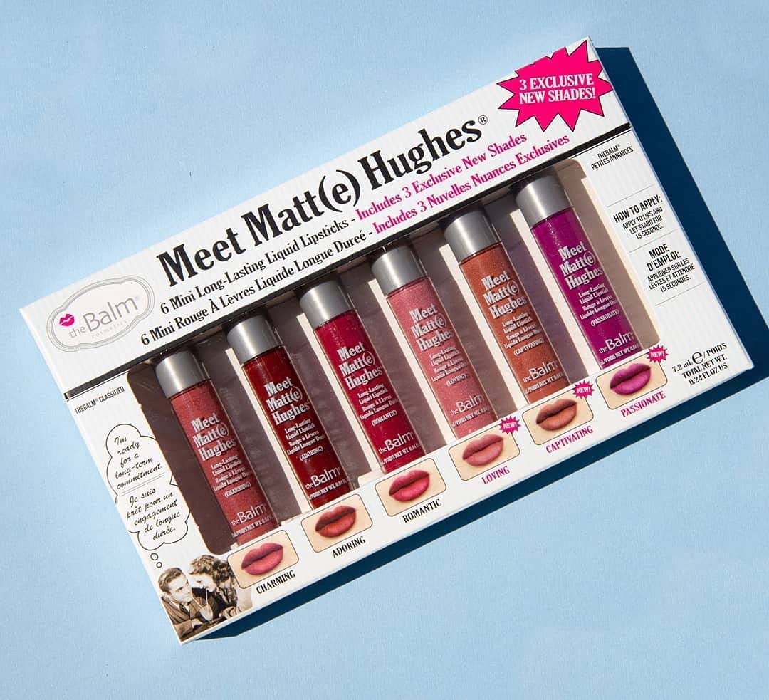 theBalm Meet Matte Hughes 6 Mini Long-Lasting Liquid Lipsticks