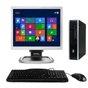 hp elite 8000 usff windows 10 desktop computer c2d 3.0 pc 4gb 160gb dvd rom wifi 17 inch lcd monitor - keyboard - mouse (renewed)