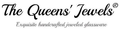 THE QUEENS' JEWELS Golf Ball Jeweled Stemmed Wine Glass, 21 oz. - Unique Gift for Women, Birthday, Cute, Fun, Not Painted, Decorated, Bling, Bedazzled, Rhinestone