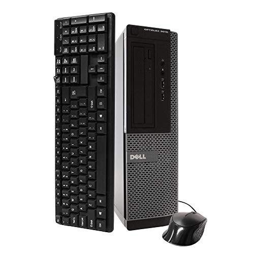 Dell Optiplex 3010 SDT Premium Flagship Business Desktop Computer (Intel Quad-Core i5-3470 3.2GHz, 4GB DDR3 Memory, 250GB HDD, DVD, VGA, HDMI, Windows 10 Professional) (Renewed)