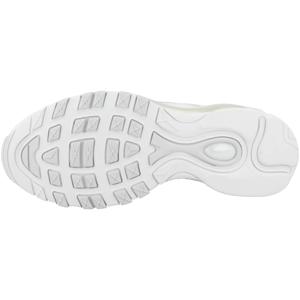 Nike womens Air Max 97 Shoes, White/White-metallic Silver, 9.5