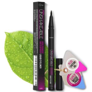 eyeliner- cruelty free waterproof liquid eye liner pen –non toxic formula - all day wear - gel felt tip high pigment – winged, cat eye, smudge, tear proof makeup– no stamp, no pencil sharpener