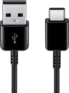 samsung ep-dg930mbegww original usb type-c data cable, pack of 2, black