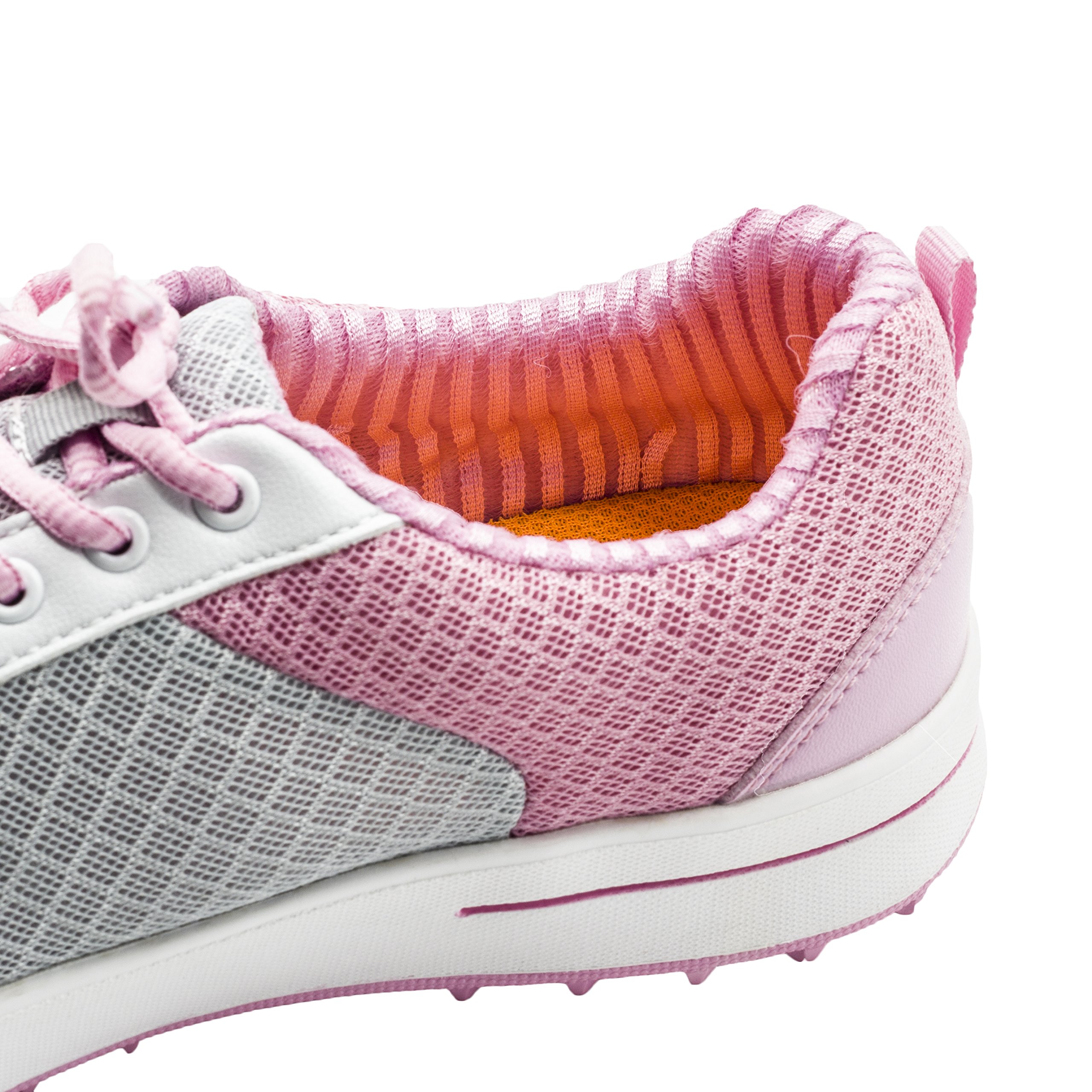 PGM Golf Shoes for Girls, Breathable Lightweight Summer Women Golf Shoes Provide Style, Comfort, and Performance Both on and Off The Golf Course, 37 M EU / 6 B(M) US, Pink