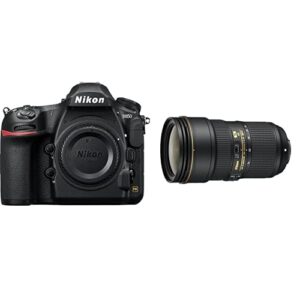 nikon d850 fx-format digital slr camera body w/ nikon af-s fx nikkor 24-70mm f/2.8e ed vibration reduction zoom lens with auto focus