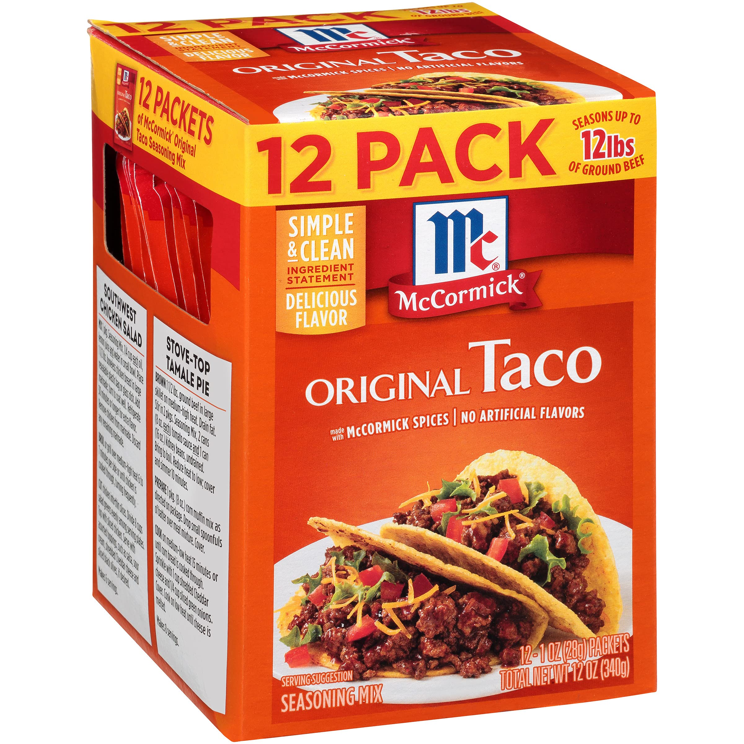 McCormick Original Taco Seasoning Mix, 12 oz