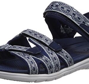 Ryka Women's SAVANNAH Sandal, medieval blue/soft blue, 7.5 M US