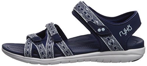 Ryka Women's SAVANNAH Sandal, medieval blue/soft blue, 7.5 M US