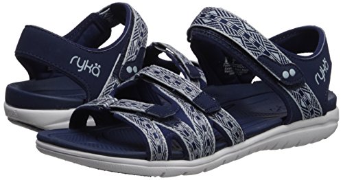 Ryka Women's SAVANNAH Sandal, medieval blue/soft blue, 7.5 M US