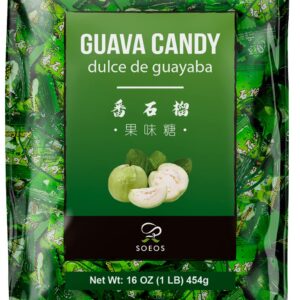 Soeos Guava Candy, Classic Series Chinese Guava Hard Candy, 16 oz (Pack of 1)