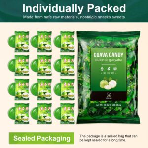 Soeos Guava Candy, Classic Series Chinese Guava Hard Candy, 16 oz (Pack of 1)