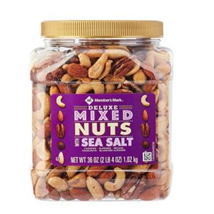 member's mark deluxe roasted mixed nuts with sea salt (34 oz.)