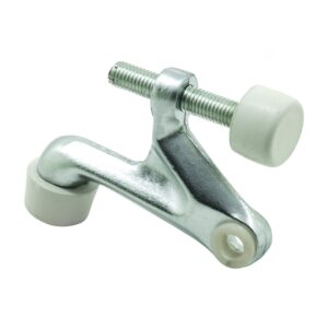 prime-line u 10129-4 hinge pin door stop, heavy duty diecast construction, satin nickel (4 pack)