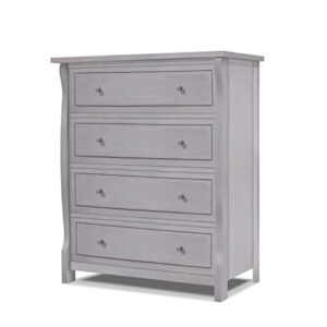 sorelle furniture princeton baby dresser – dresser for nursery, kids bedroom furniture, dresser drawers, storage for child’s room with drawers, nursery furniture for infant-weathered gray