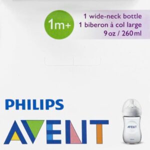 Philips AVENT Natural Baby Bottle, Clear, 4 Oz