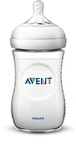 Philips AVENT Natural Baby Bottle, Clear, 4 Oz