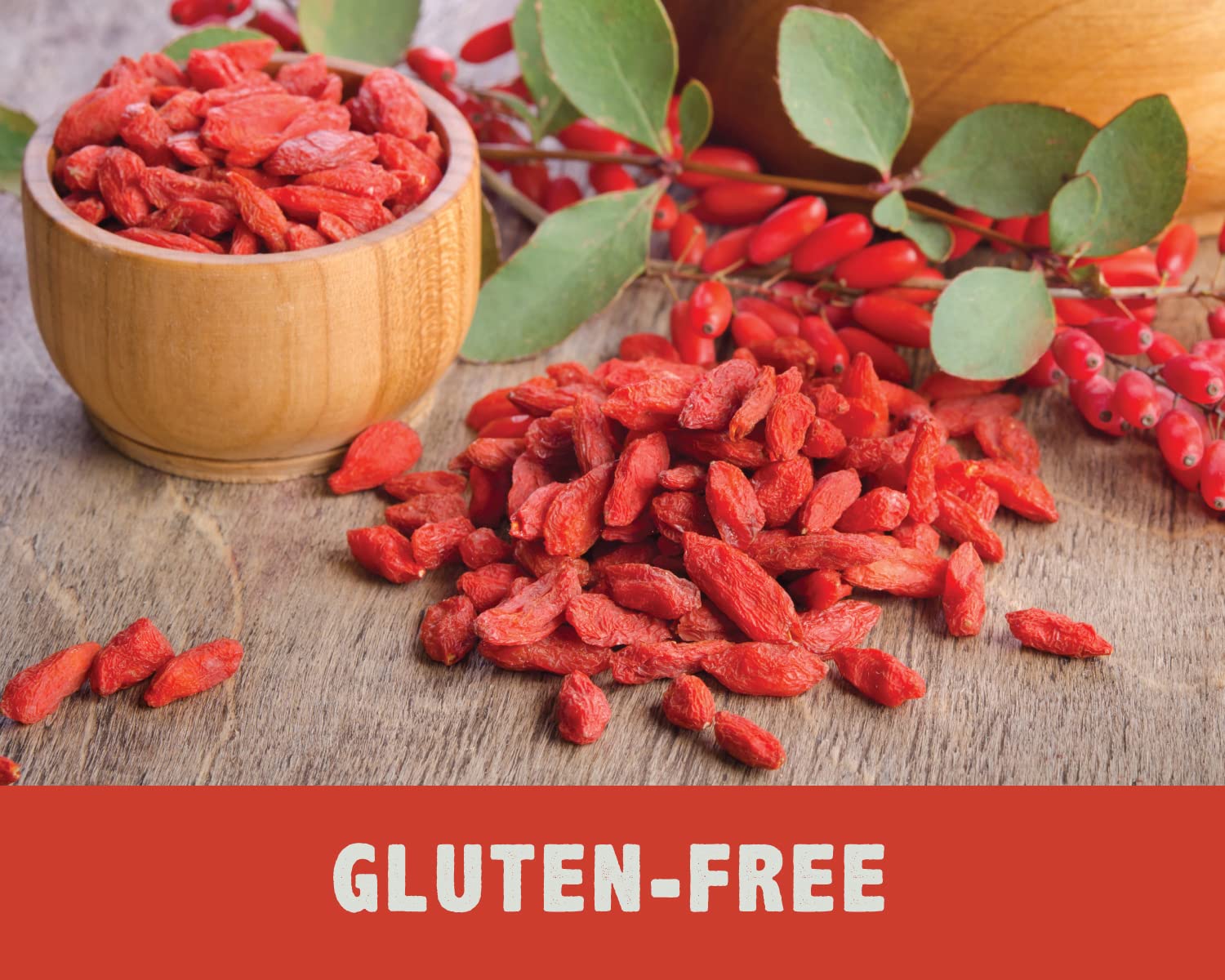 2lbs Organic Raw Dried Goji Berries - USDA Certified, Non GMO, Large Berries with Recipes E-Book - by Nutrient Elements