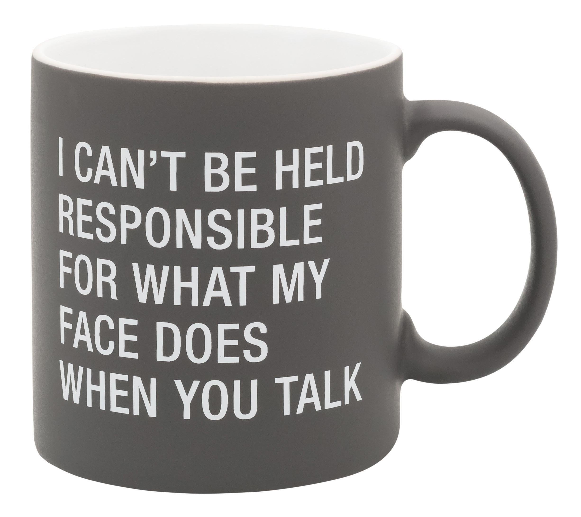 About Face Designs Hilarious Say What Collection - Gifts For Him Stoneware Mug/Cup, 20-Ounce, Responsible