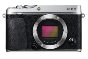 fujifilm x-e3 mirrorless digital camera, silver