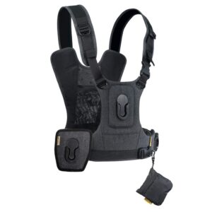 cotton carrier g3 dual camera harness for 2 camera's gray