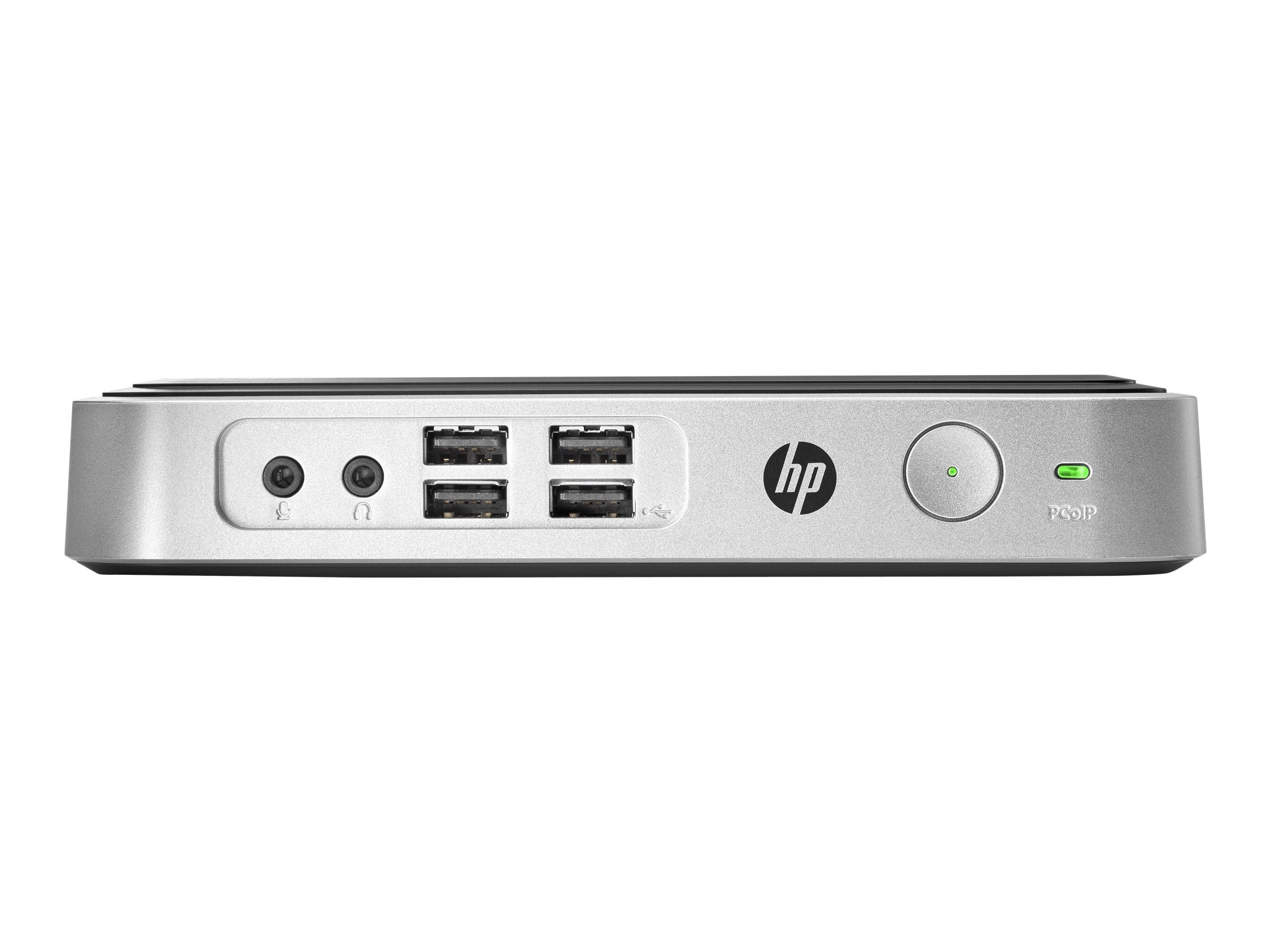 HP 2FU10AT#ABA T310 G2 Zero Client Slimline Desktop, 512MB RAM, 32GB Flash Storage, Black/Silver