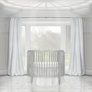 Dream On Me Sophia Posh Circular Crib, Silver Pearl, Full Size , 45.5x45.5x69.5 Inch (Pack of 1)