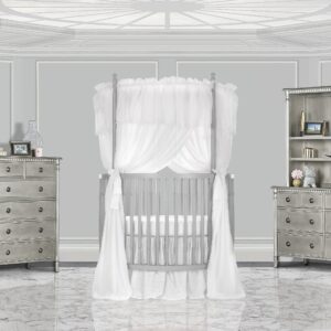 Dream On Me Sophia Posh Circular Crib, Silver Pearl, Full Size , 45.5x45.5x69.5 Inch (Pack of 1)