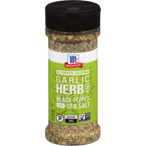 mccormick garlic, herb and black pepper and sea salt all purpose seasoning, 4.37 oz