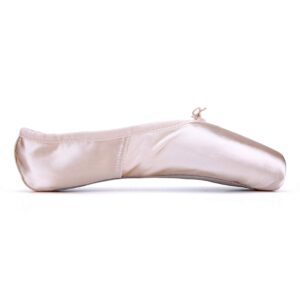 WENDYWU Professional Ballet Pointe Shoes for Kids Girl and Ladies Pink PU Soled Ballet Pointe Dance Shoes with Toe Pads (Pink,8)