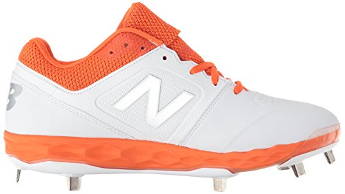 New Balance Women's Fresh Foam Velo V1 Metal Softball Shoe, Orange/White, 5.5 M US