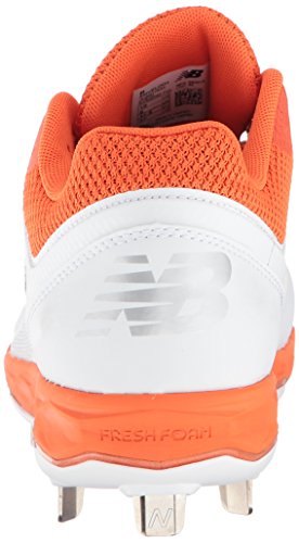 New Balance Women's Fresh Foam Velo V1 Metal Softball Shoe, Orange/White, 5.5 M US