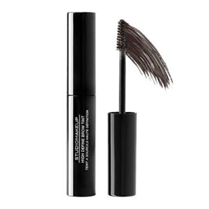 studiomakeup high define brow tint medium – eye brow tint medium brown formulated to hydrate and cover grey hair - natural brow tint pigment fills gaps - smudge proof & waterproof eyebrow tint gel