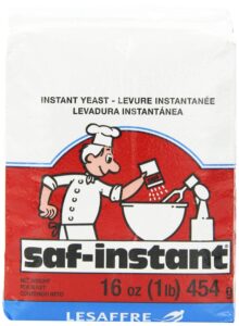 saf instant yeast red for baking cake, bread and dough, 1 pound (1 pack)