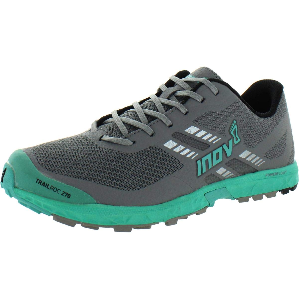 Inov-8 Women's Trailroc 270, Grey/Teal, 8 B