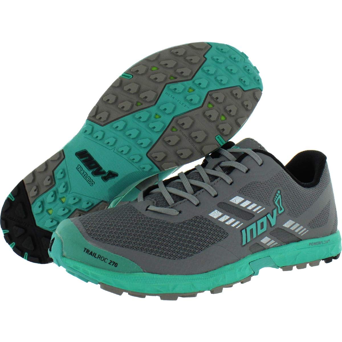 Inov-8 Women's Trailroc 270, Grey/Teal, 8 B