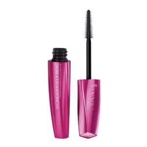 rimmel wonder'fully real mascara, extreme black, 0.37 fluid ounce