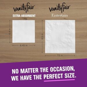 Vanity Fair Extra Absorbent Paper Napkins, 80 Count