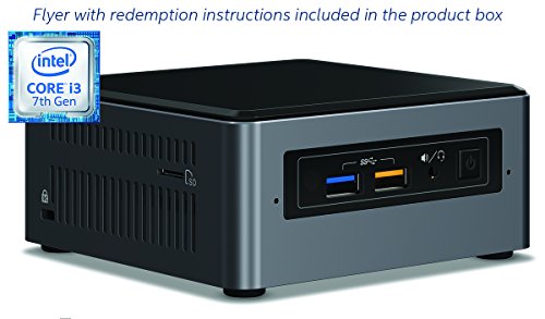 Intel NUC 7 Mainstream Mini PC (NUC7i3BNHXF) - Core i3, 4GB RAM, 16GB Optane Memory, 1TB HDD