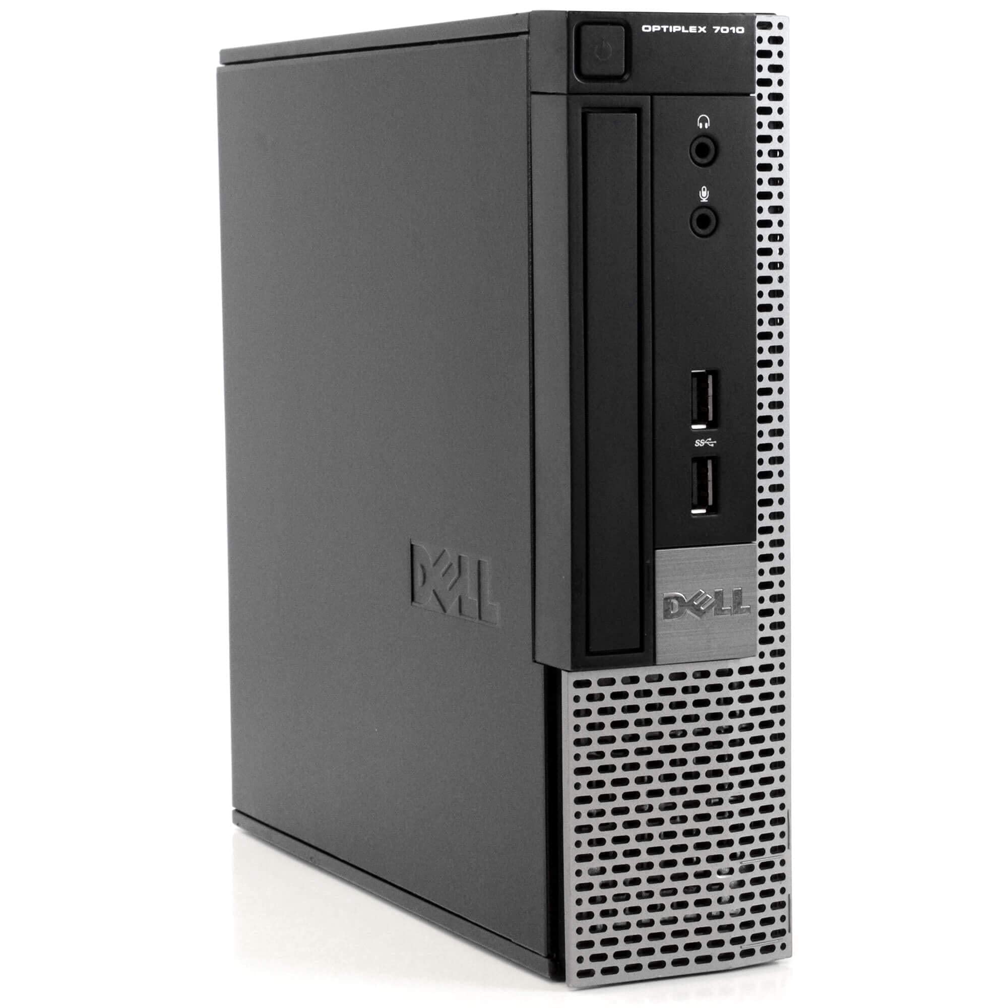 Dell Optiplex 7010 USFF Premium Business Desktop Computer (Intel Quad-Core i5-3470S up to 3.6GHz, 8GB RAM, 500GB HDD, DVD, VGA, DisplayPort, WiFi, Windows 10 Professional) (Renewed)