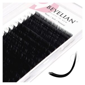 beyelian eyelash extensions, individual lashes, 0.15mm c curl 7-15mm super matte classic lash extensions, ellipse flat eyelash extension, mixed tray for professional salon use