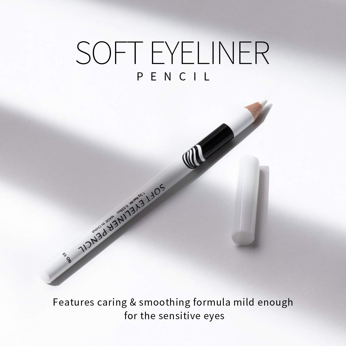 White Eyeliner Pencils Professional Use as Highlighter, Soft, Waterproof, Long-Lasting Eyeshadow, Eye Brightener, Beauty Makeup Tools (12pcs)