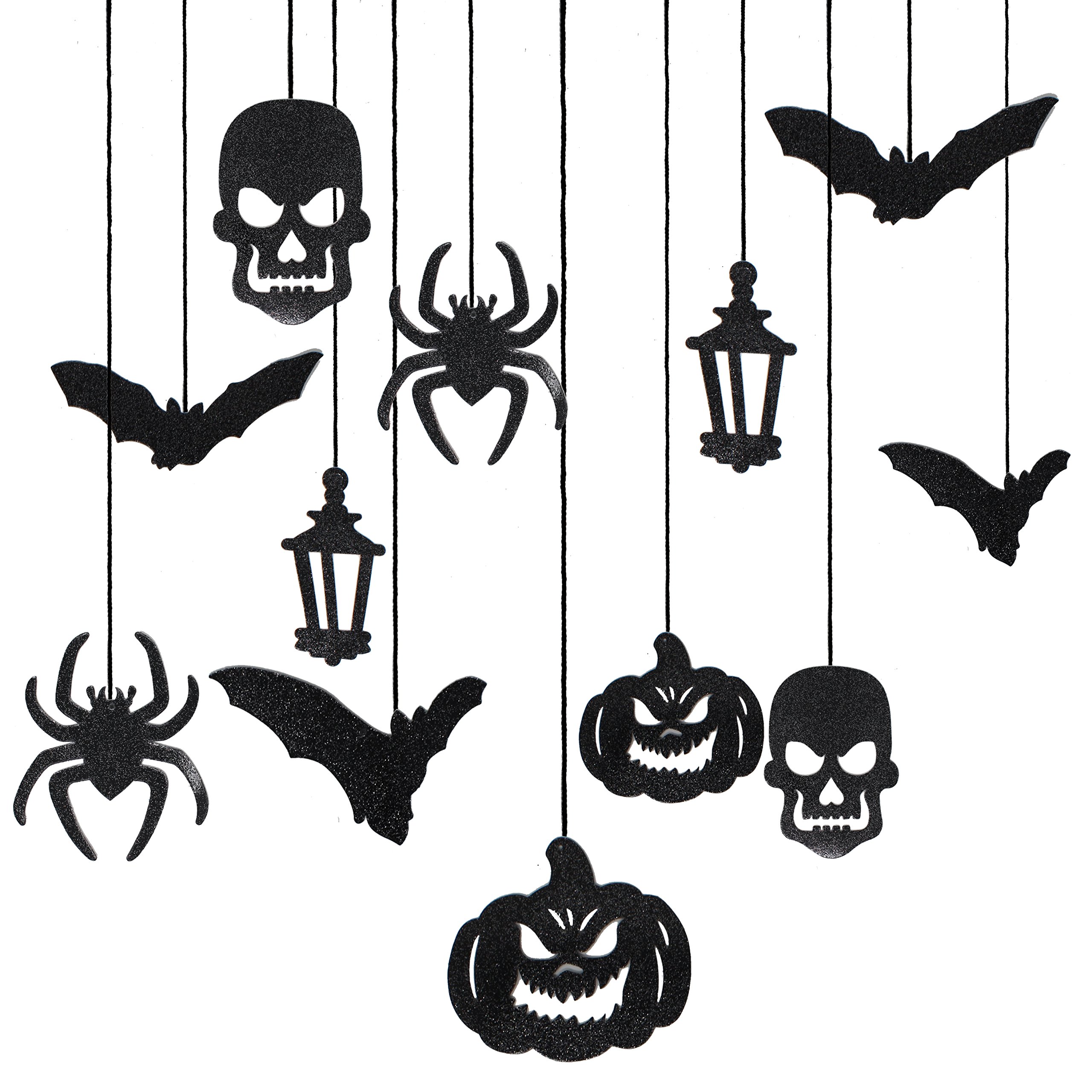 JOYIN Halloween Haunted House Chandelier Decoration Swirl Ceiling Hanging and Wall Decoration Set