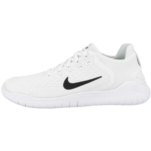 nike womens wmns free rn 2018 942837 100 - size 8w white/black