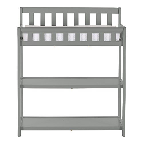 Dream On Me Ashton Changing Table, Steel Grey 34x20x40 Inch (Pack of 1)