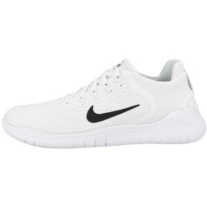 nike women's free rn 2018 running shoe white/black 5.5 m us