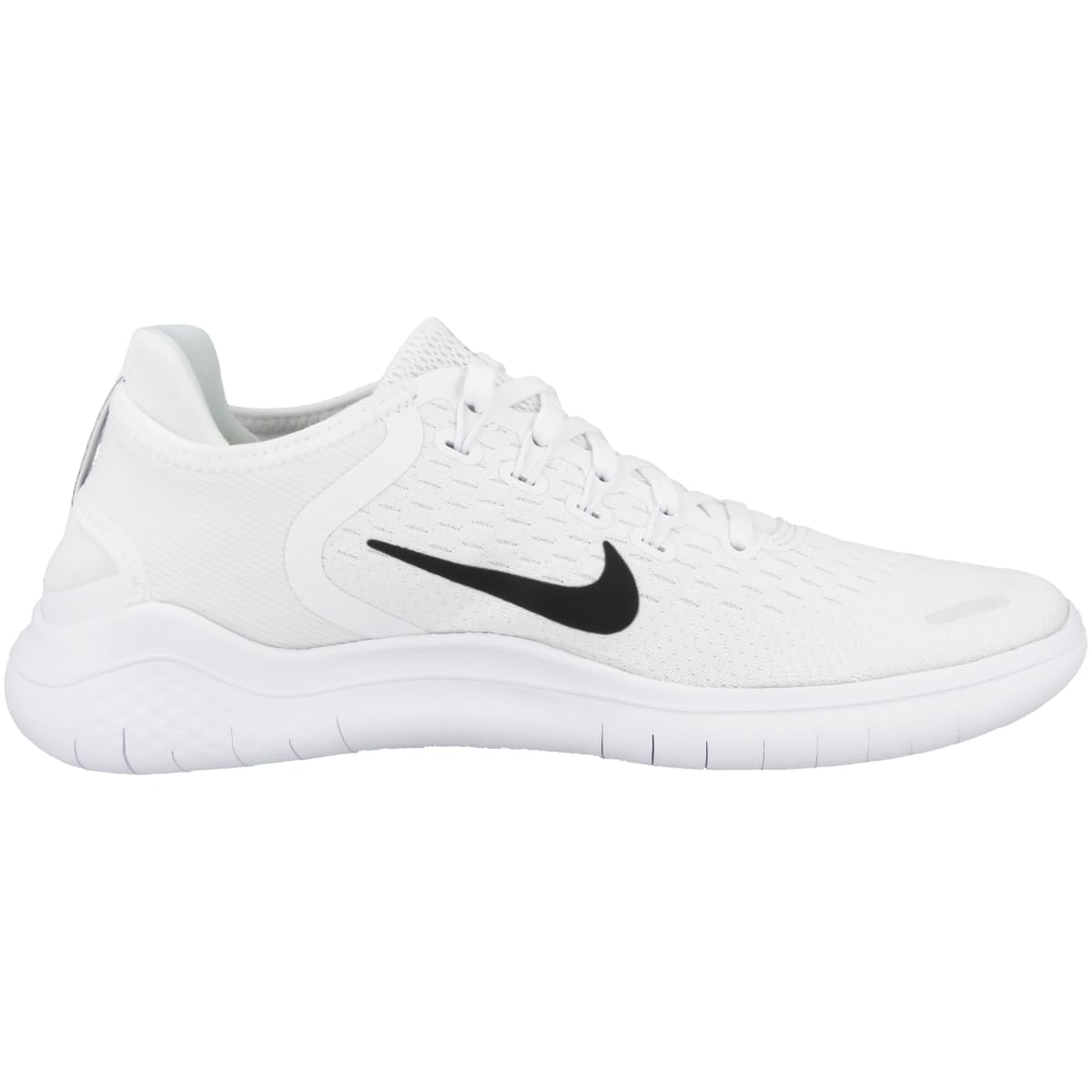 Nike Women's Free RN 2018 Running Shoe White/Black 5.5 M US