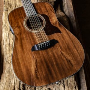 Sawtooth Mahogany Series 12-String Solid Mahogany Top Acoustic-Electric Dreadnought Guitar