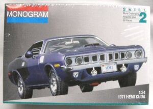 plastic model kit-'71 plymouth hemi 'cuda hardtop 1:25