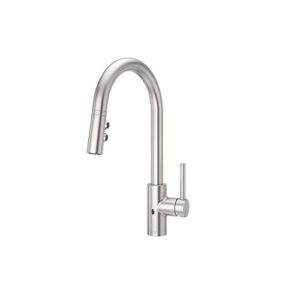 pfister stellen touchless kitchen faucet with pull down sprayer, single handle, high arc, stainless steel finish, lg529esas