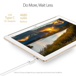 ASUS ZenPad 10 10.1-inch IPS WXGA (1920x1200) FHD Tablet, 2GB RAM 16GB storage, 4680 mAh battery, Android 7.0, Pearl White (Z301MF-A2-WH)